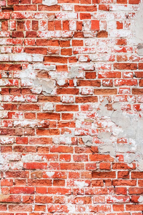 Red Brick Wall Texture Grunge Background of Interior. Old Vintage Red ...