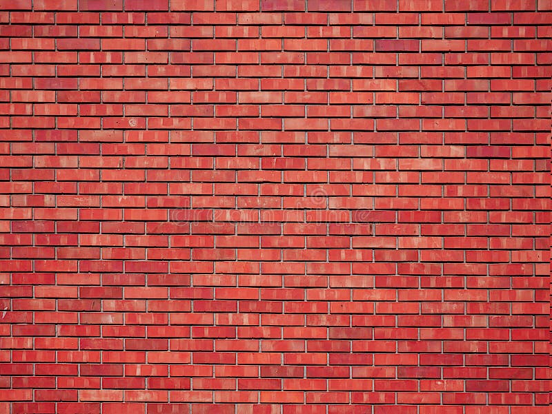 Red Brick Wall Texture. Grunge Background in Loft Style. Irregular ...