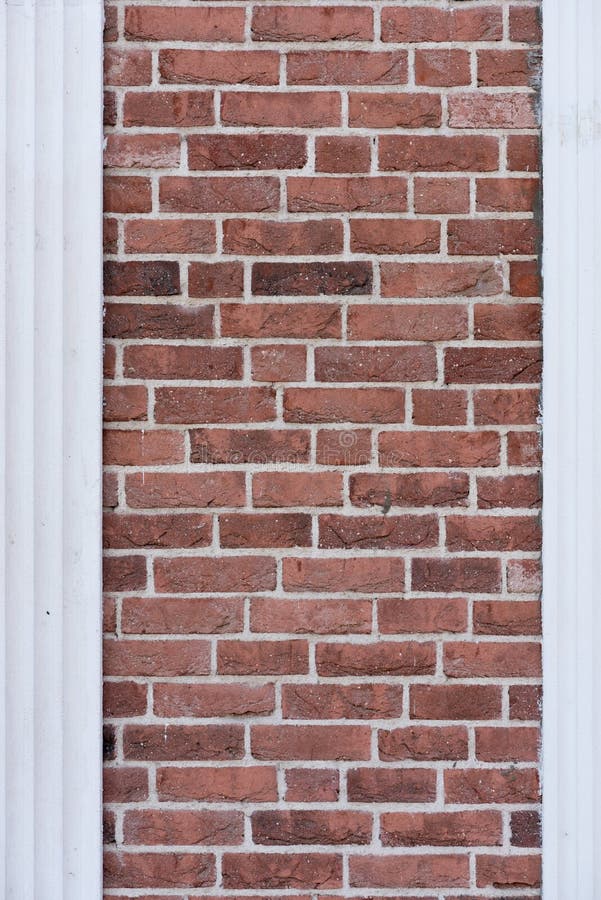 Red Brick Wall Texture with Molding Stock Photo - Image of natural ...