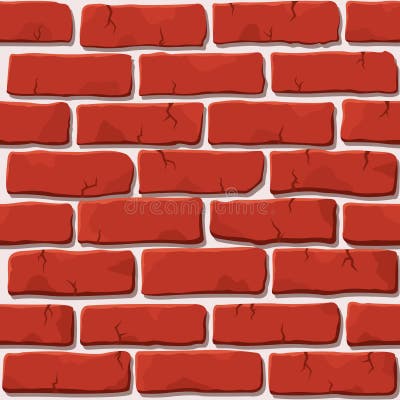 Red brick wall texture stock vector. Illustration of building - 104286758