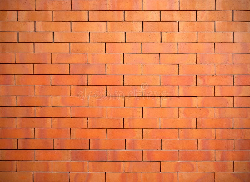 Red Block Brick Wall Pattern Background Stock Image - Image of concrete ...