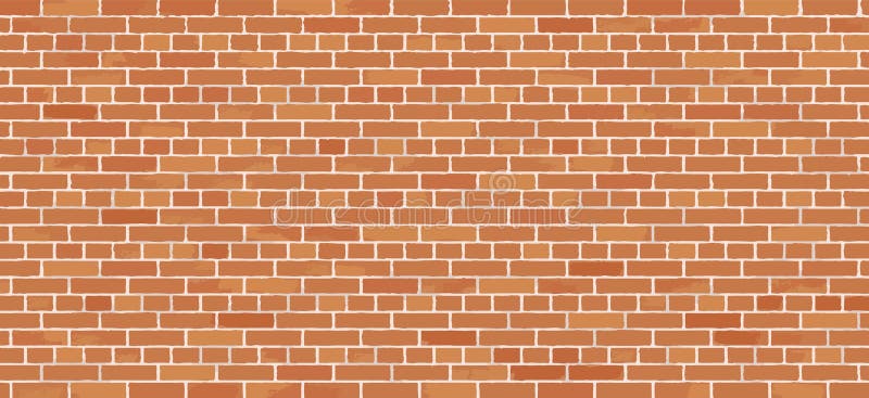 Red Brick Wall Texture. Seamless Pattern with Repeating Brick Wall ...