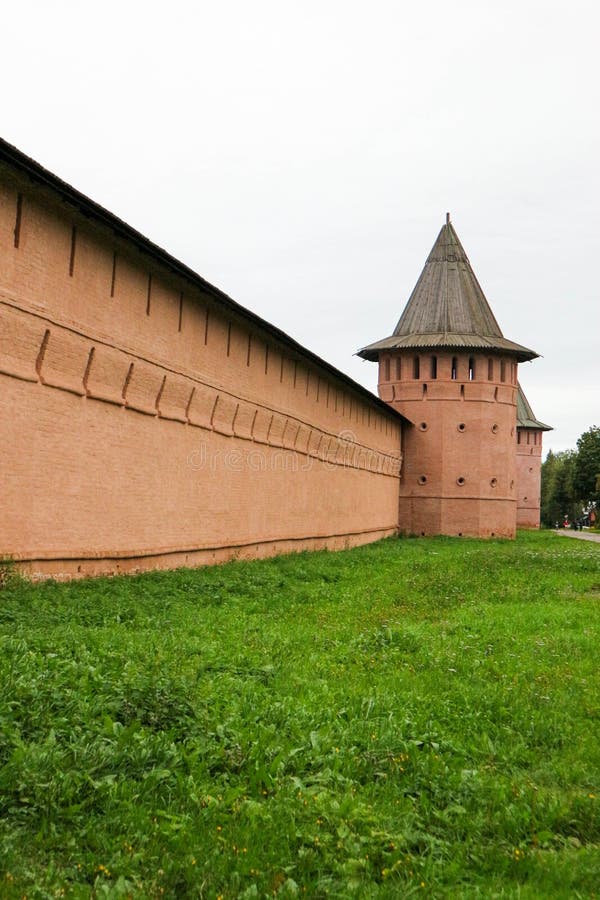 Red Brick Wall and Tower of Saviour Monastery of St. Euthymius in ...