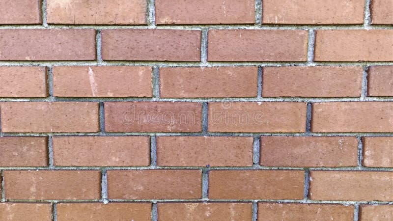 Red Brick Wall with Uniform Mortar Patterns Stock Image - Image of ...