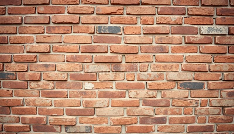 Red Brick Wall with Uniform Pattern, Featuring Rectangular Bricks ...