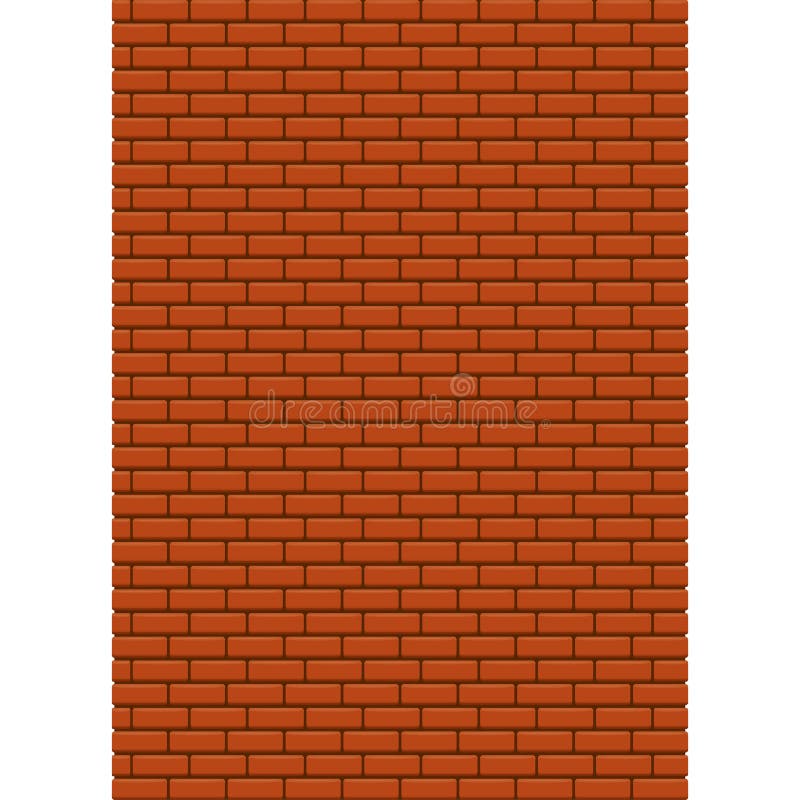 Red Brick Wall Vector Background. Stock Vector - Illustration of loft ...
