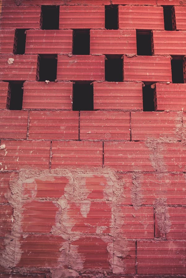 Red brick wall stock photo. Image of terracota, stone - 135431148