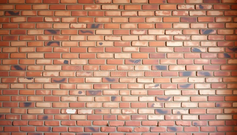 Red brick wall stock illustration. Illustration of rock - 374182883