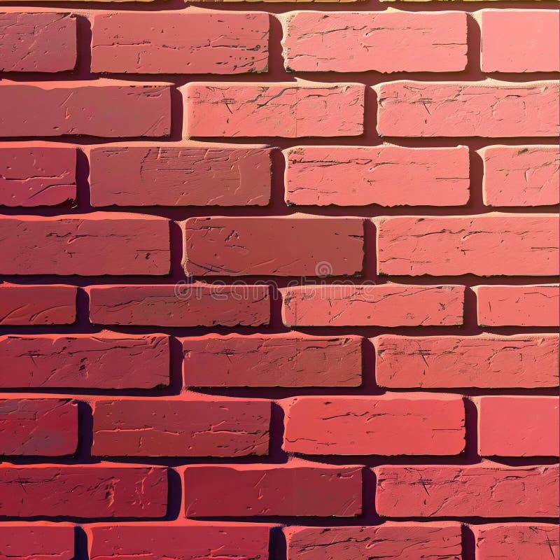 A Red Brick Wall with a Warm, Inviting Gradient Effect, Featuring ...