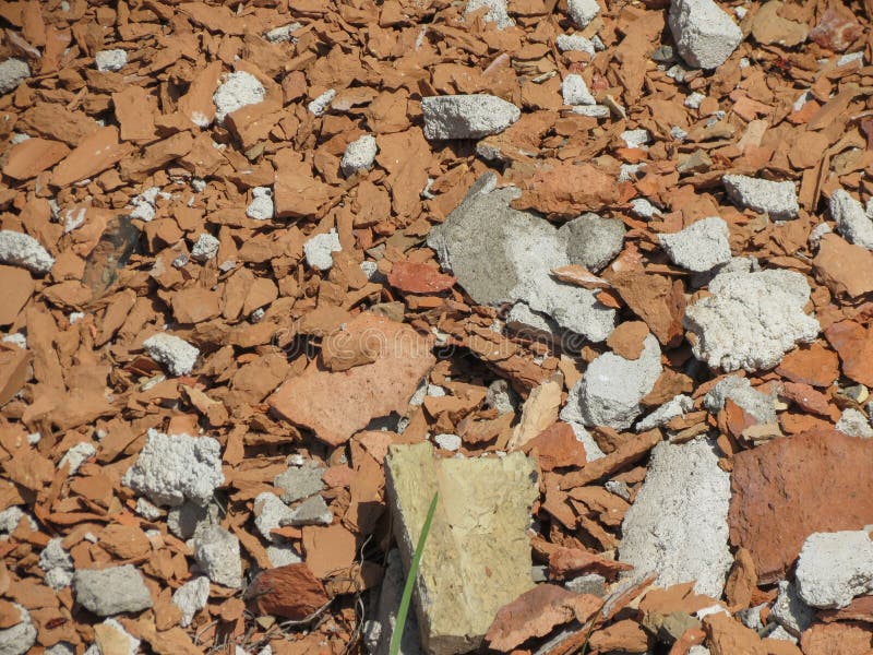 Red brick waste background stock photo. Image of pattern - 235634438