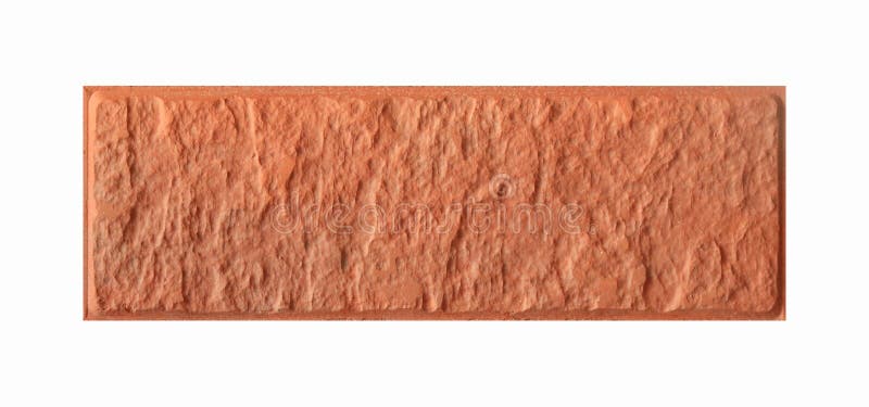 Red Brick on White Background Stock Image - Image of vintage, wall ...
