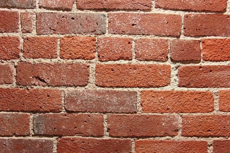 Red Brick Wall with White Cement Lines Stock Image - Image of wall ...