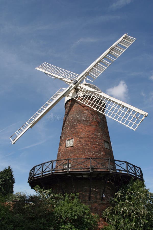 Red Brick Windmill stock photo. Image of england, bricks - 800512