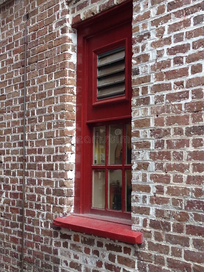 Red brick window stock photo. Image of single, window - 44008158