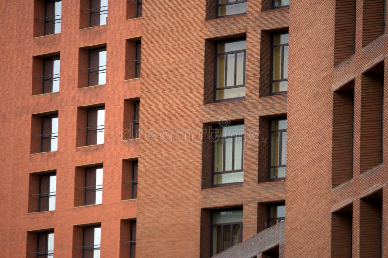Red bricks building stock image. Image of craftsmanship - 13763427