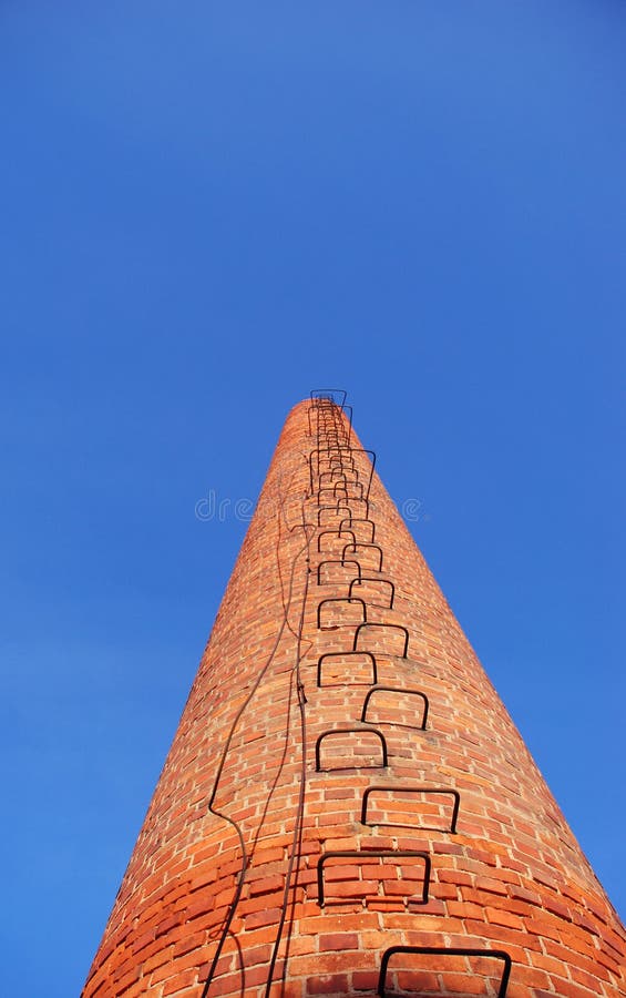 Red bricks chimney stock image. Image of brick, texture - 21343589