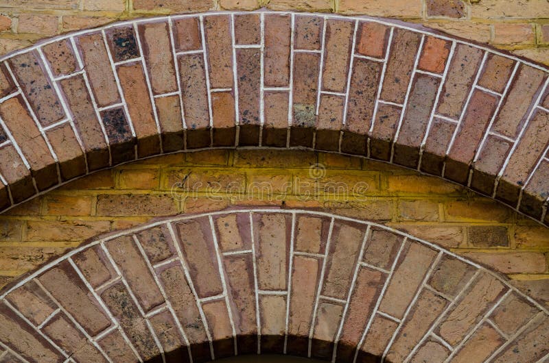 Red Bricks Door Curved Texture. Stock Image - Image of bricks, entryway ...
