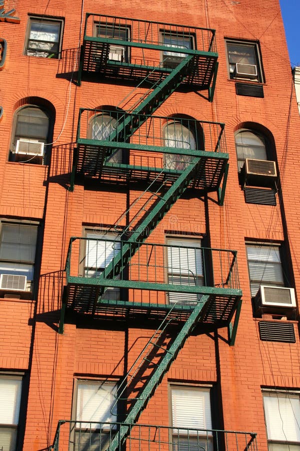 Fire escape New York stock photo. Image of firescape, fire - 5040224