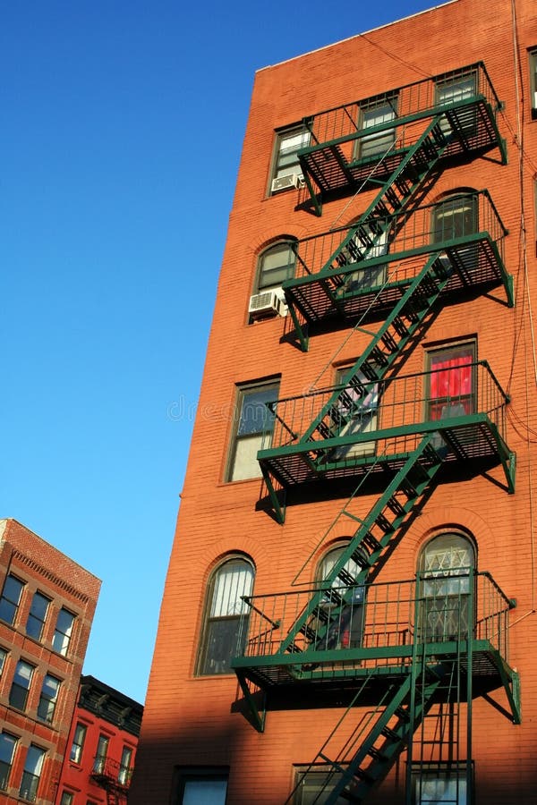 Fire escape New York stock photo. Image of firescape, fire - 5040224
