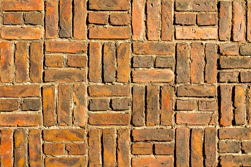 Groups of Red Bricks Standing Side by Side Stock Image - Image of ...