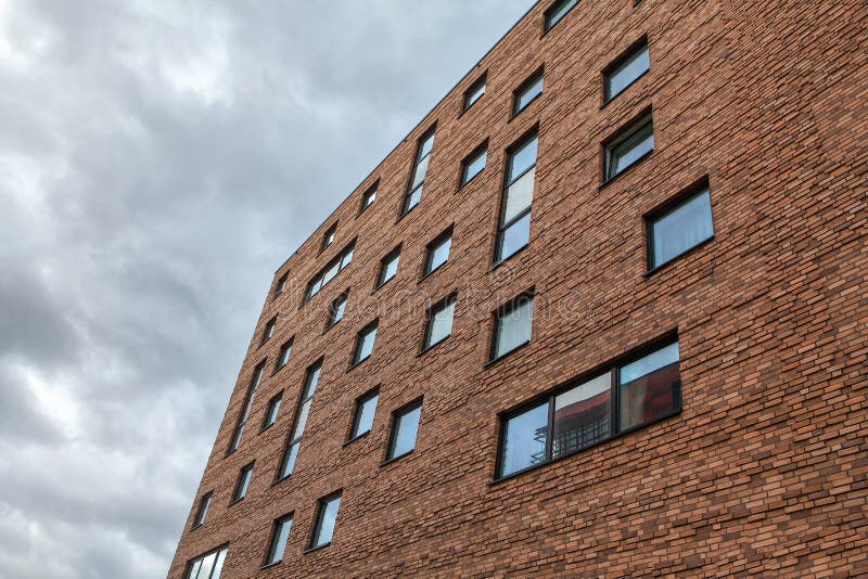 Red bricks house stock photo. Image of modern, office - 146563006