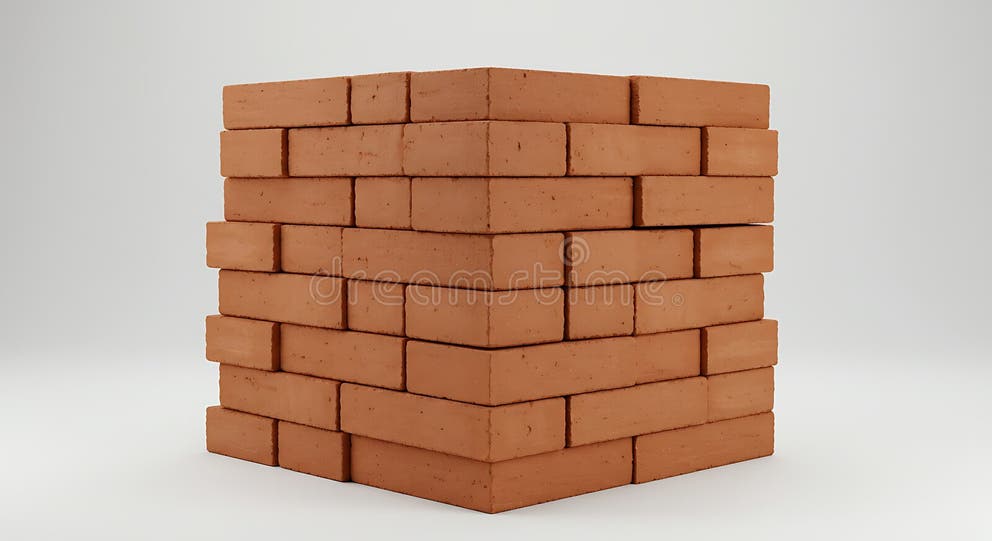Stack of Bricks Construction Materials for Building Projects Stock ...