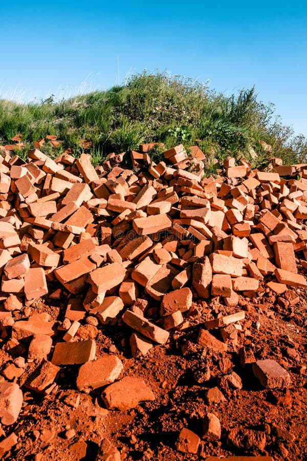 Red bricks stock photo. Image of color, abstract, heap - 34468454