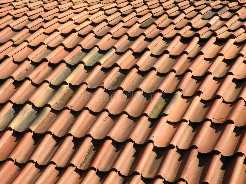 Red bricks roof stock photo. Image of abstract, roof - 15592738