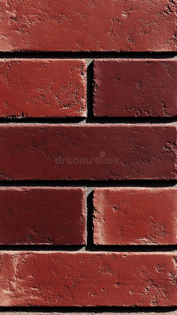 Red Bricks with Rough Texture, Arranged in a Horizontal Pattern. the ...