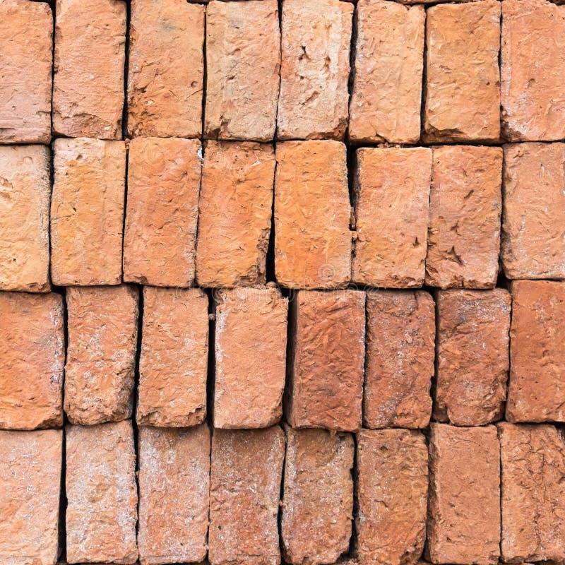Red bricks stacked stock image. Image of abstract, construction - 62406761