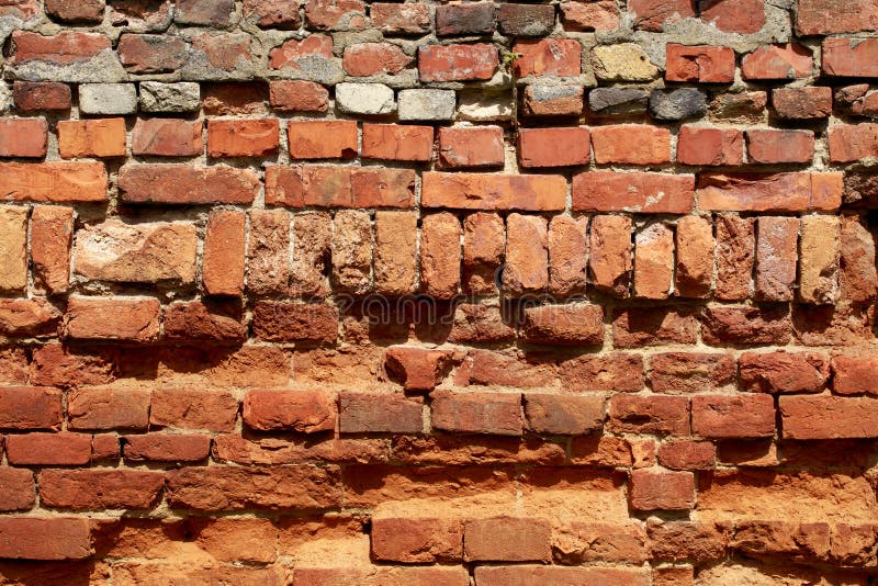 Red bricks stacked in rows stock photo. Image of backdrop - 98133406