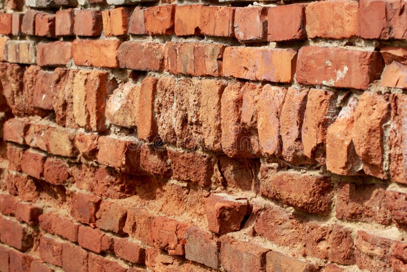 Red bricks stacked in rows stock image. Image of pattern - 98763353