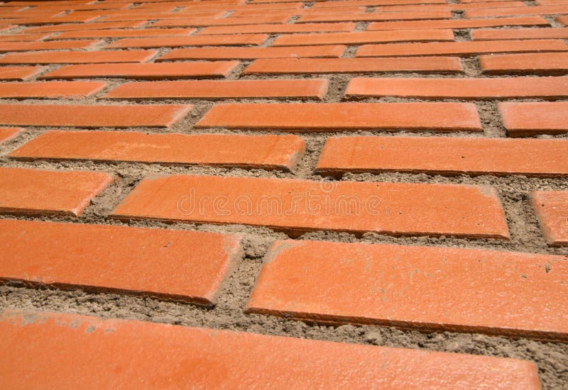 Red bricks and sun stock image. Image of building, abstract - 4746447