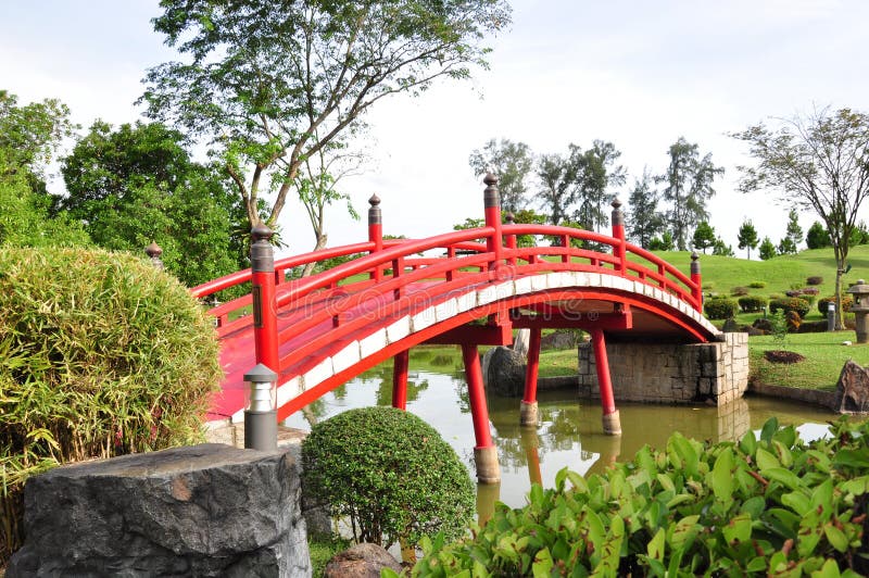 Red bridge stock photo. Image of ancient, stylish, style - 14602980