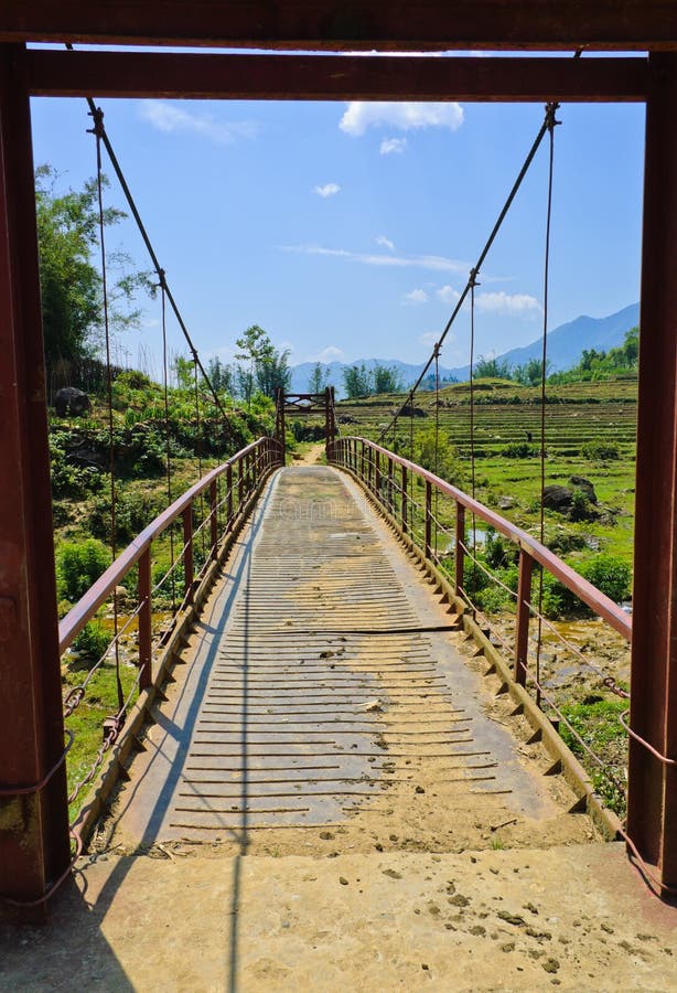 Red bridge stock photo. Image of countryside, asia, culture - 24821178