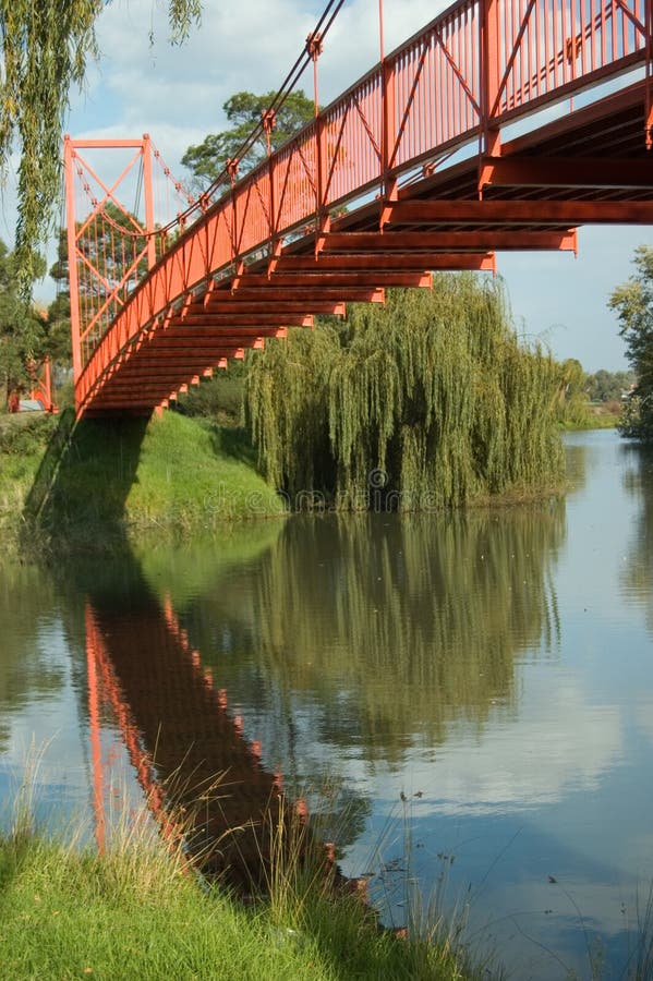 Red Bridge stock image. Image of spanning, melbourne, colourful - 2696851