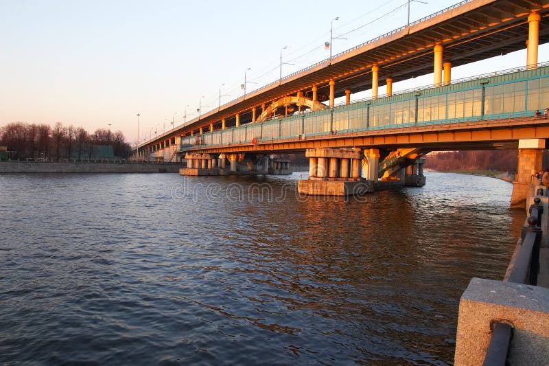 Moscow city and river. stock image. Image of famous, historical - 733989
