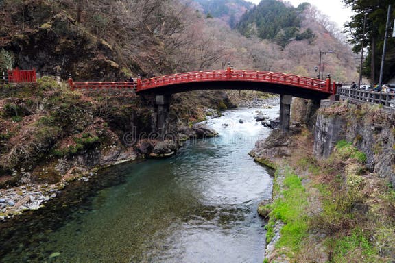 Red Bridge at Nara stock image. Image of park, outdoor - 83002689