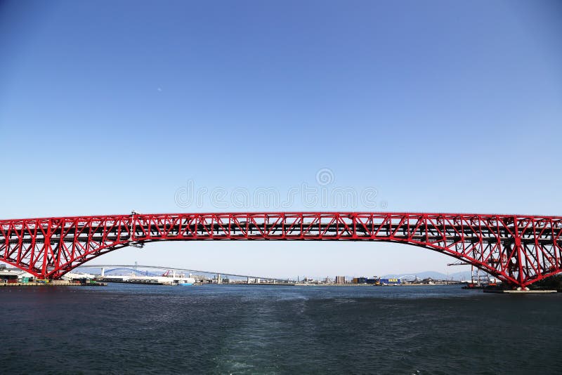 Red Bridge stock image. Image of gate, travel, view, architecture ...