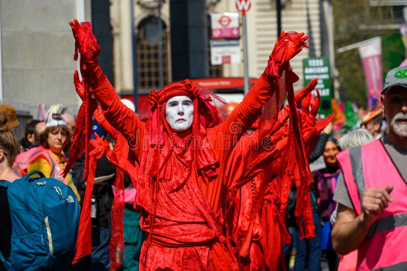 Red Brigade at XR editorial photography. Image of march - 289945867