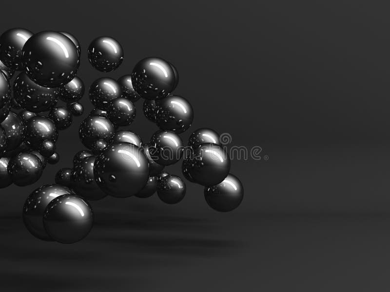 Red Bright Shiny Spheres Wallpaper Stock Illustration - Illustration of ...