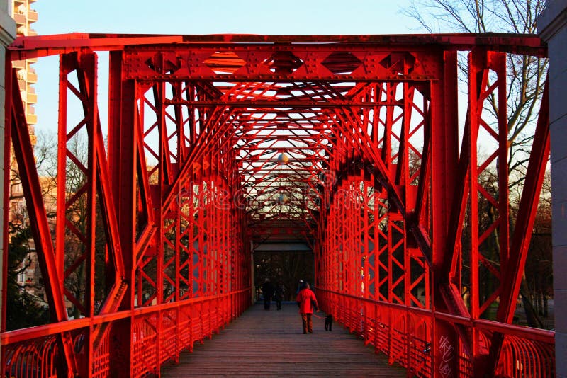 Red bringe stock photo. Image of river, bringe, steel - 152764716