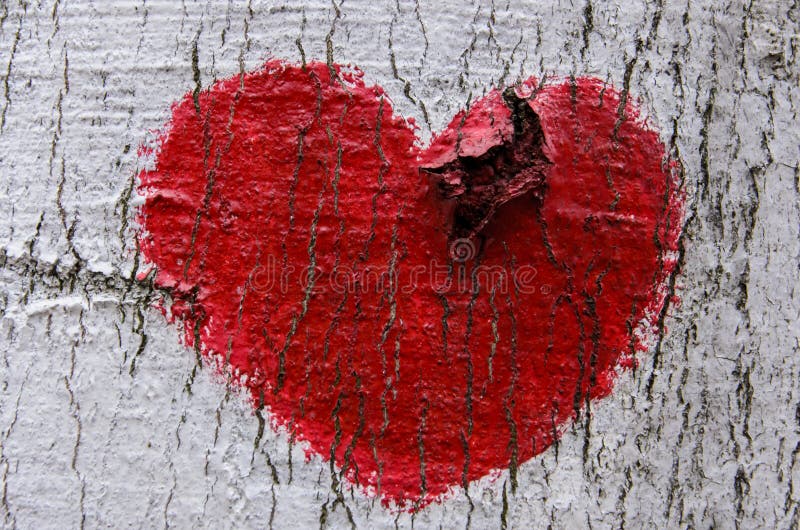 Broken heart tree stock image. Image of artwork, leaf - 29551955