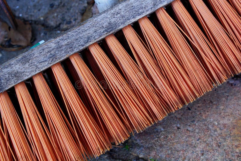 Red broom stock photo. Image of worker, home, equiment - 52978234
