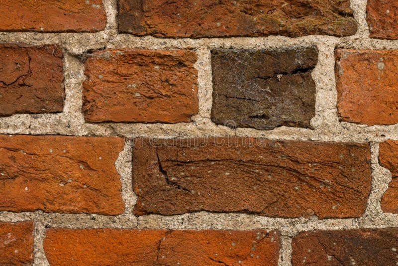 Red-brown Brick Wall Close-up Stock Photo - Image of closeup, regular ...