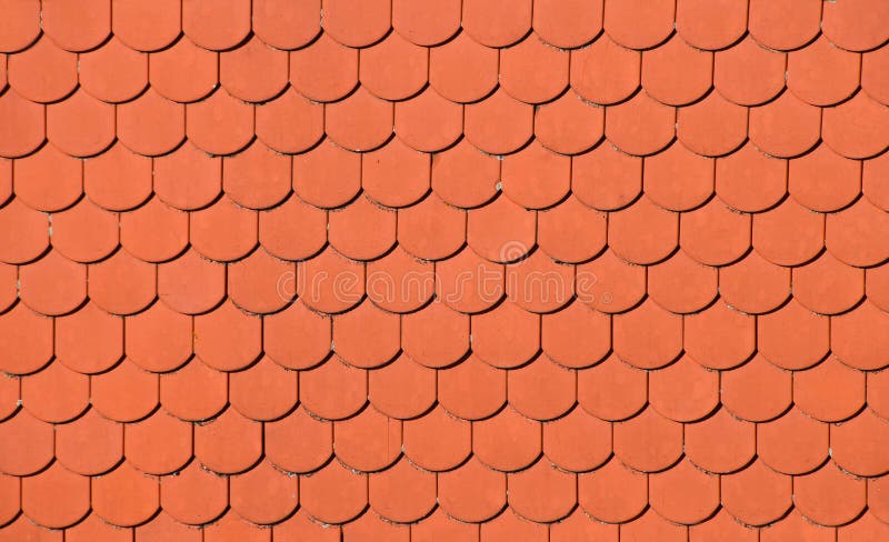 Red Brown Ceramic Roof Tiles Pattern Background Stock Image - Image of ...