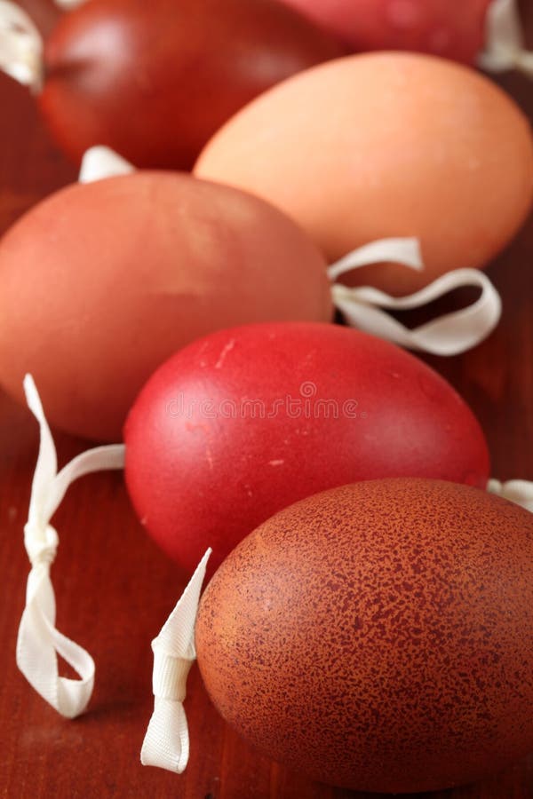 Red and Brown Easter Egg Shells Stock Photo - Image of traditional ...