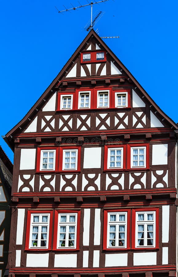 Colorful Half Timbered House in Battenberg, Germany, Ancestral Seat of ...