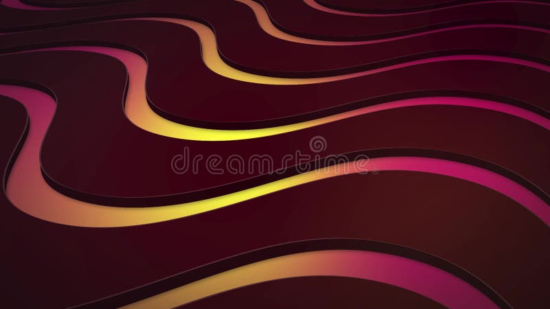 Red and Brown Gradient Abstract Background. Wavy Backdrop Stock Footage ...