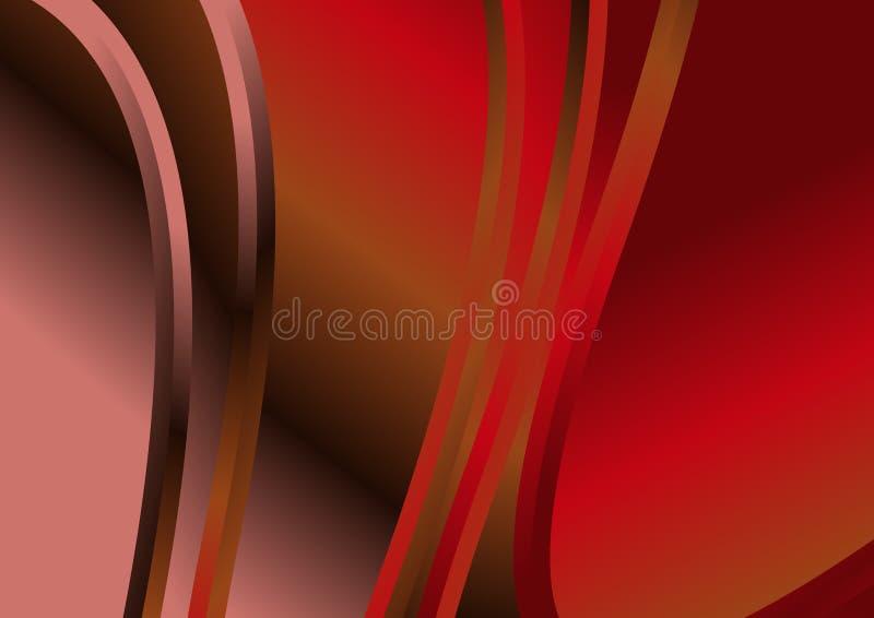 Red and Brown Gradient Vertical Wave Background Template Stock Vector ...